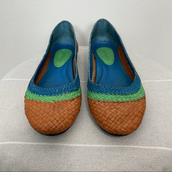 Calonge | Shoes | Calonge Hand Woven Leather Flats Sz Eu 38 Us 75 ...